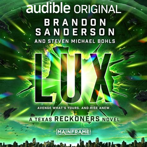 Cover Reveal For Lux A Texas Reckoners Novel Brandon Sanderson