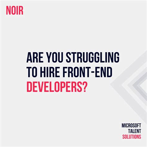 Noir On Linkedin Frontend Frontenddeveloper Recruitment Job Jobs