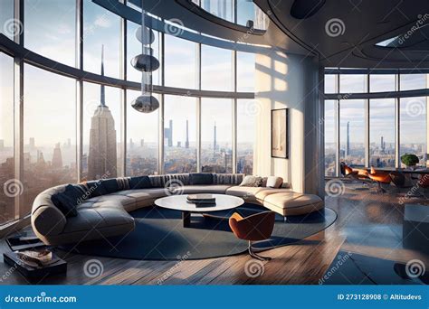 Luxury Penthouse With Breathtaking View Of A Bustling City And The