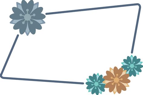 Beautiful Flower Pattern Frame Design Border Element With Flower Creation 19465372 Vector Art