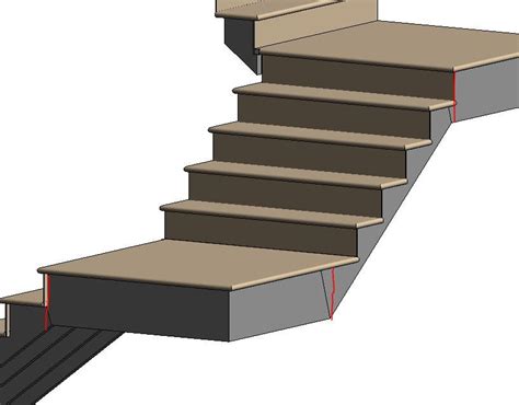 solved stringer cut at landing revit stairs autodesk community