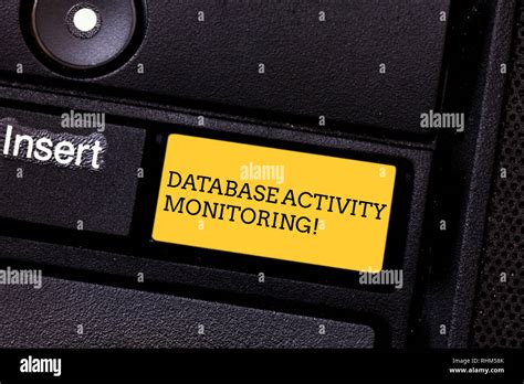 Word Writing Text Database Activity Monitoring Business Concept For