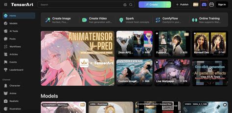 Tensor Ai Ai Art Generator Model Trainer And Community Hub