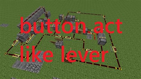 Button Act Like Lever 1 Buttoned Memory Cell Minecraft Map