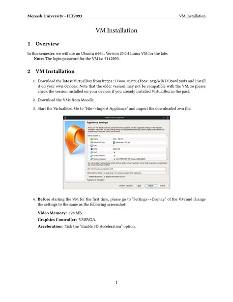 Fit2093 S1 2023 Lab Vm Installation Instructions Windows And Mac Os