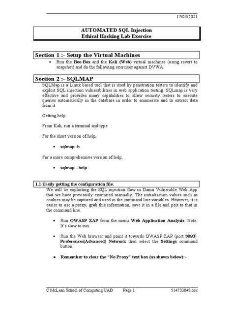 week 4 automated sql injection pdf databases penetration test