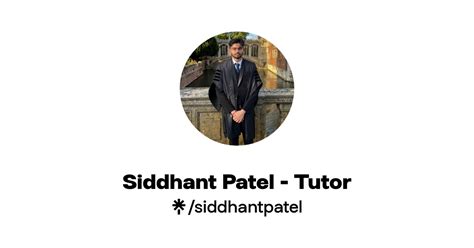Siddhant Patel Tutor Linktree