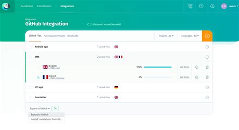 poeditor · github marketplace · github