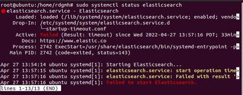 Elasticsearch How To Stop Systemd Service Start Operation From Timing