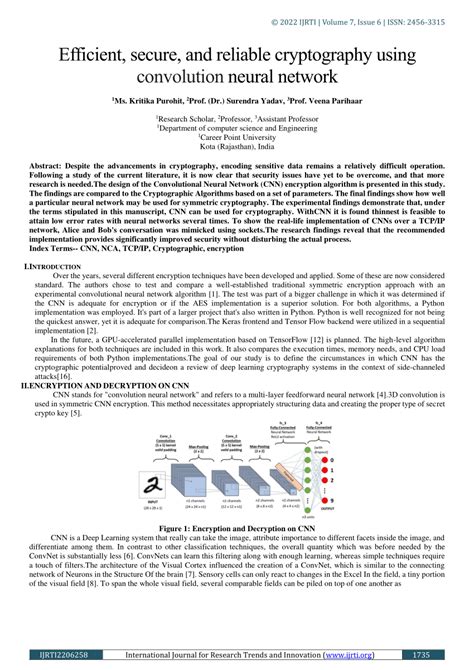 Pdf Efficient Secure And Reliable Cryptography Using Convolution