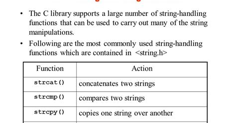 String Handling Function COMPUTER PROGRAMMING