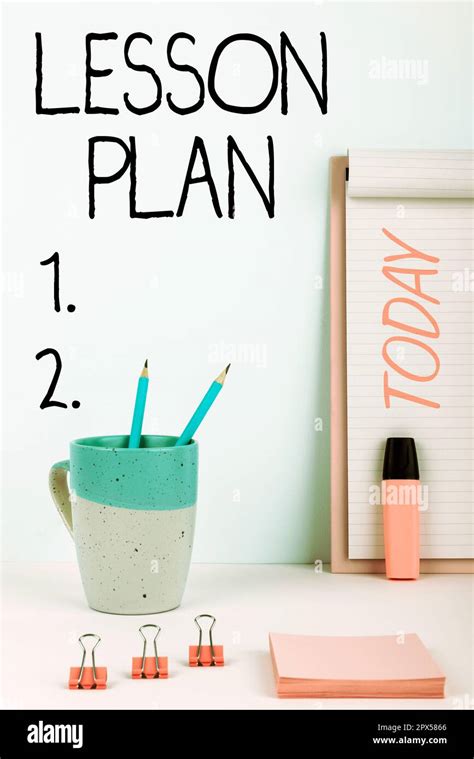 Text Showing Inspiration Lesson Plan Conceptual Photo A Teachers