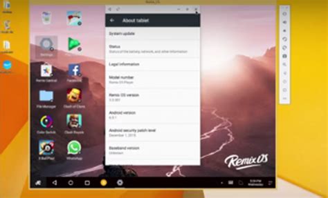 remix os player untuk windows unduh