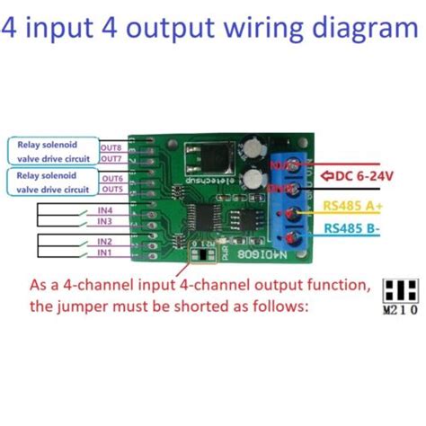 8ch RS485 To In Out IO NPN PNP Controller Modbus RTU Ubuy India