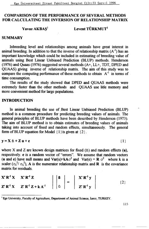 pdf comparison of the performance of several methods for calculating