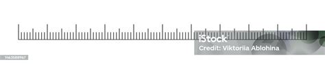 눈금자 테이프 또는 온도계 도구의 스케일 템플릿입니다 수평 측정 차트 거리 높이 또는 길이 측정 수학 봉제 기상 기기 측정에 대한 스톡 벡터 아트 및 기타 이미지 Istock