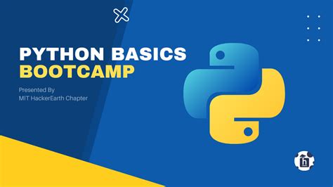 Python Basics Bootcamp Mit Hackerearth Chapter