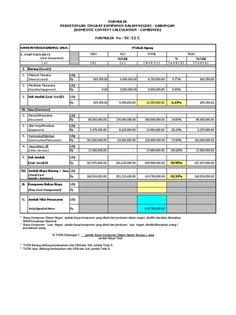 Dokumen Tips Contoh Formulir Tkdn Sc 12 C Pdf