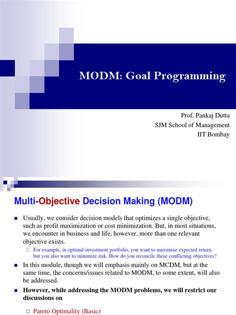 modm goalprogramming 2017 pdf pareto efficiency mathematical
