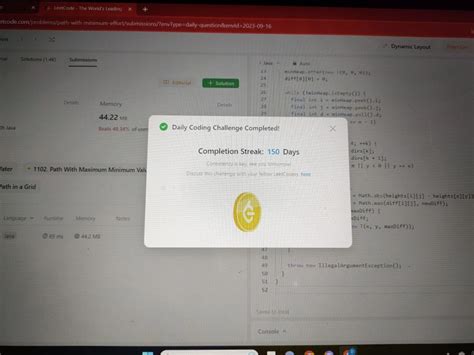 my 150 day streak in leetcode sanka dileep posted on the topic linkedin