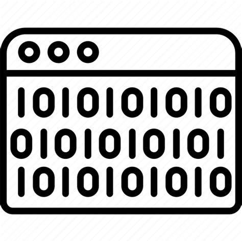 Back Binary Code Copyright Data Engineering Reverse Icon