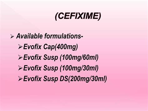 Cefixime By Mohammed Zamir Mirza Pptx