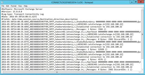 Protocol Logging In Exchange Server