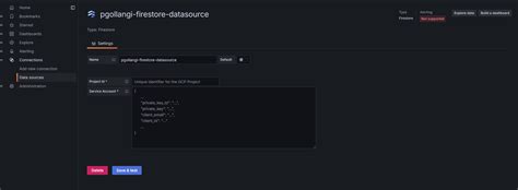 How To Configure Grafana To Access A Non Default Firestore Database In