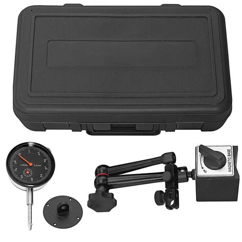Neoteck 0 20 Mm Dial Indicator Gage Gauge And Magnetic Base 176lbs（80k