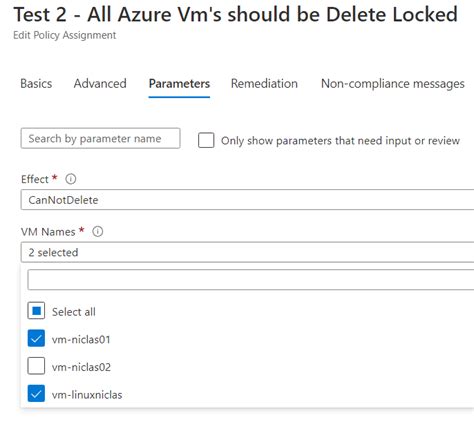 Locking Azure Policy To Create Locks On All Vms In A Subscription Stack Overflow