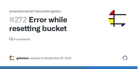 Error While Resetting Bucket · Issue 272 · Jeroenterheerdt
