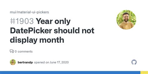 Year Only DatePicker Should Not Display Month Issue Mui Material Ui Pickers GitHub