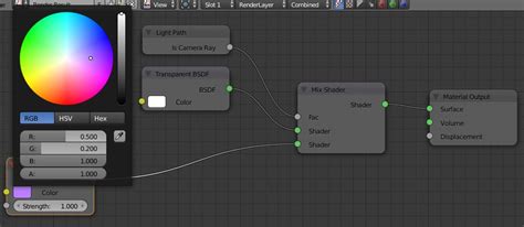 Node For Setting Render Colour Regardless Of Lighting Blender 278a