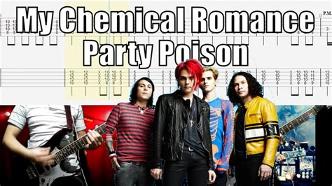My Chemical Romance Party Poison Guitar Cover With Tab Youtube