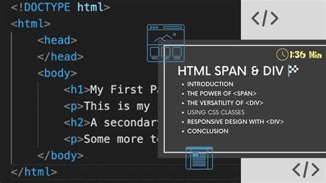 Span And Div 🏁 Unleashing Htmls Power A Deep Dive Into Span And Div Elements 🚀 Youtube