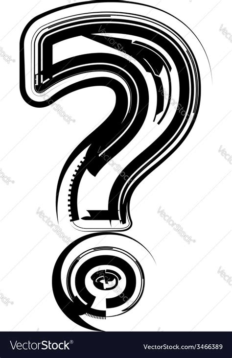 Abstract Question Mark Royalty Free Vector Image