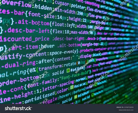 Application Web Source Code On Monitor Stock Photo Shutterstock