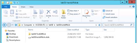 creating hyper v 3 differencing disks in server 2012 with gui and
