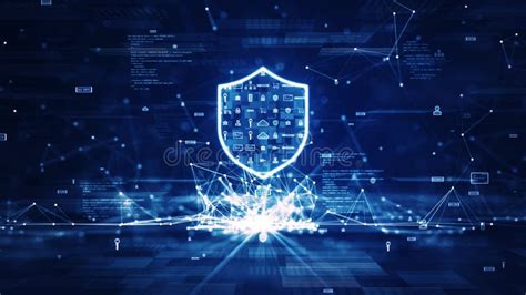 Cybersecurity Data Protection Technology Concept Internet Connection Online Network There Is A
