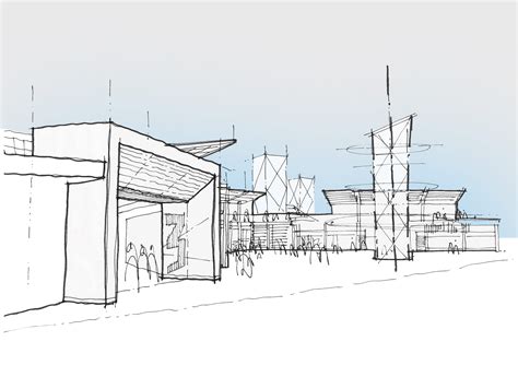 Perspective Concept Sketch Neom Beach Games