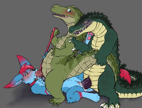 Rule 34 Alligator Alligatorid Anthro Belly Rub Benji Artist Benji Alligator Benji Blush