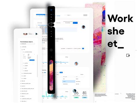Worksheets Ui Panels Snowflake Ui Redesign And Rebranding · Maxim