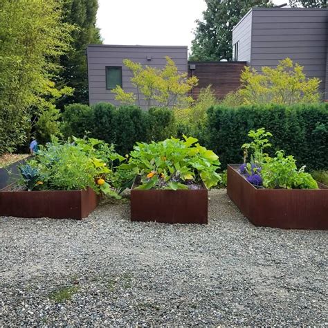 Steel Veg Planters Scot Eckley Design Veg Planters Backyard Planters