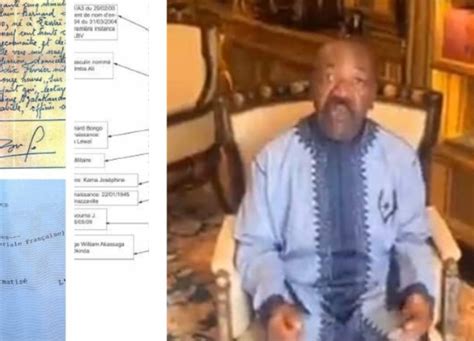 Leaked Birthday Certificate Ex Gabonese President Ali Bongo An Igboman