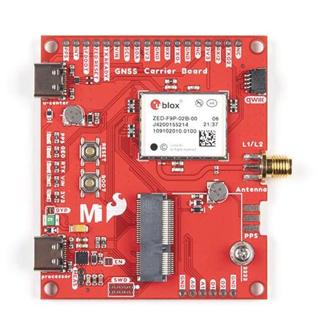 sparkfun micromod gnss carrier board zed f9p opencircuit