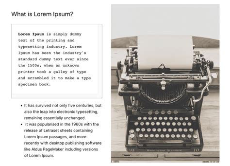 media and text block support