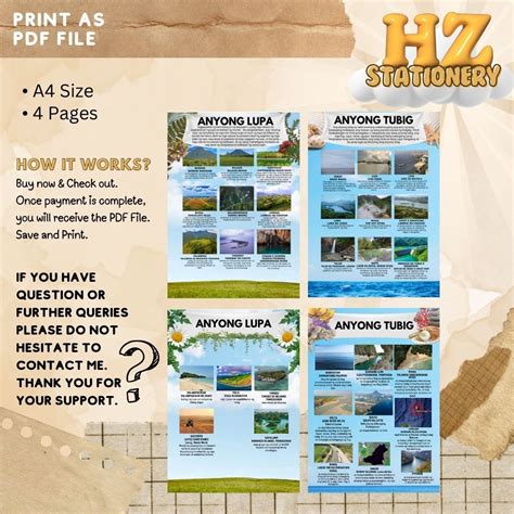 Mga Anyong Lupa At Tubig Pdf