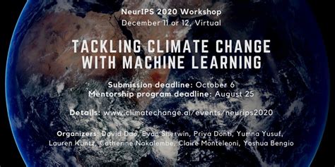 Climate Change AI On Twitter CCAI Is Delighted To Invite Submissions To Our NeurIPS