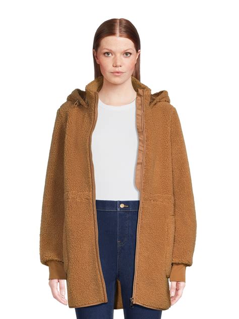 Time And True Womens Midlength Chinch Waist Sherpa