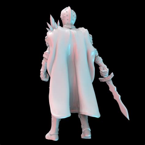 3d Printable Crystal Knight By Gametee 3d Miniatures